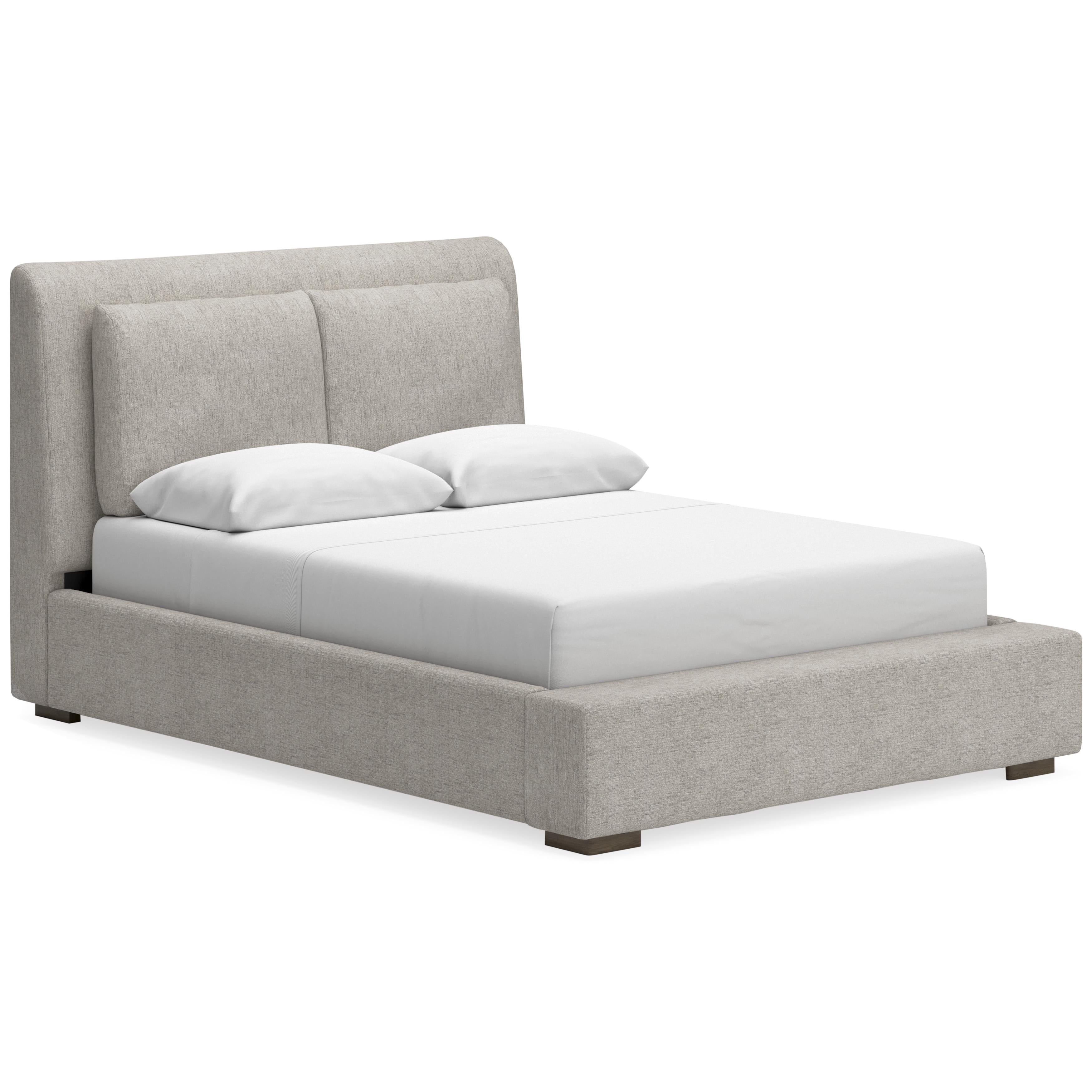 Signature Design by Ashley Cabalynn Queen Upholstered Platform Bed B97