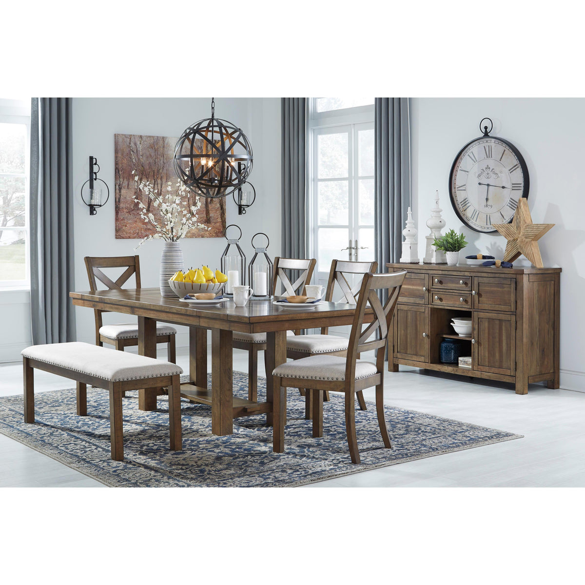 Signature Design by Ashley Moriville D631D6 6 pc Dining Set