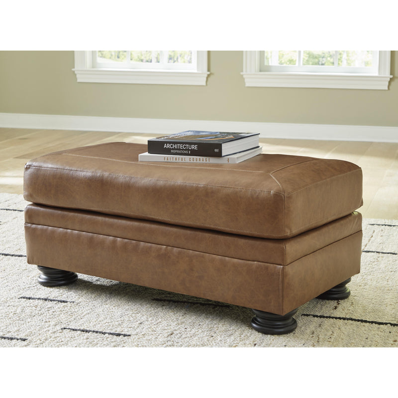 Ashley leather ottoman store