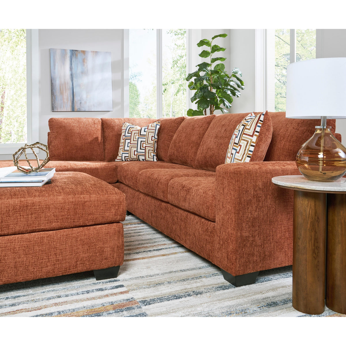 Signature Design by Ashley Aviemore Fabric 2 pc Sectional 2430416 2430467