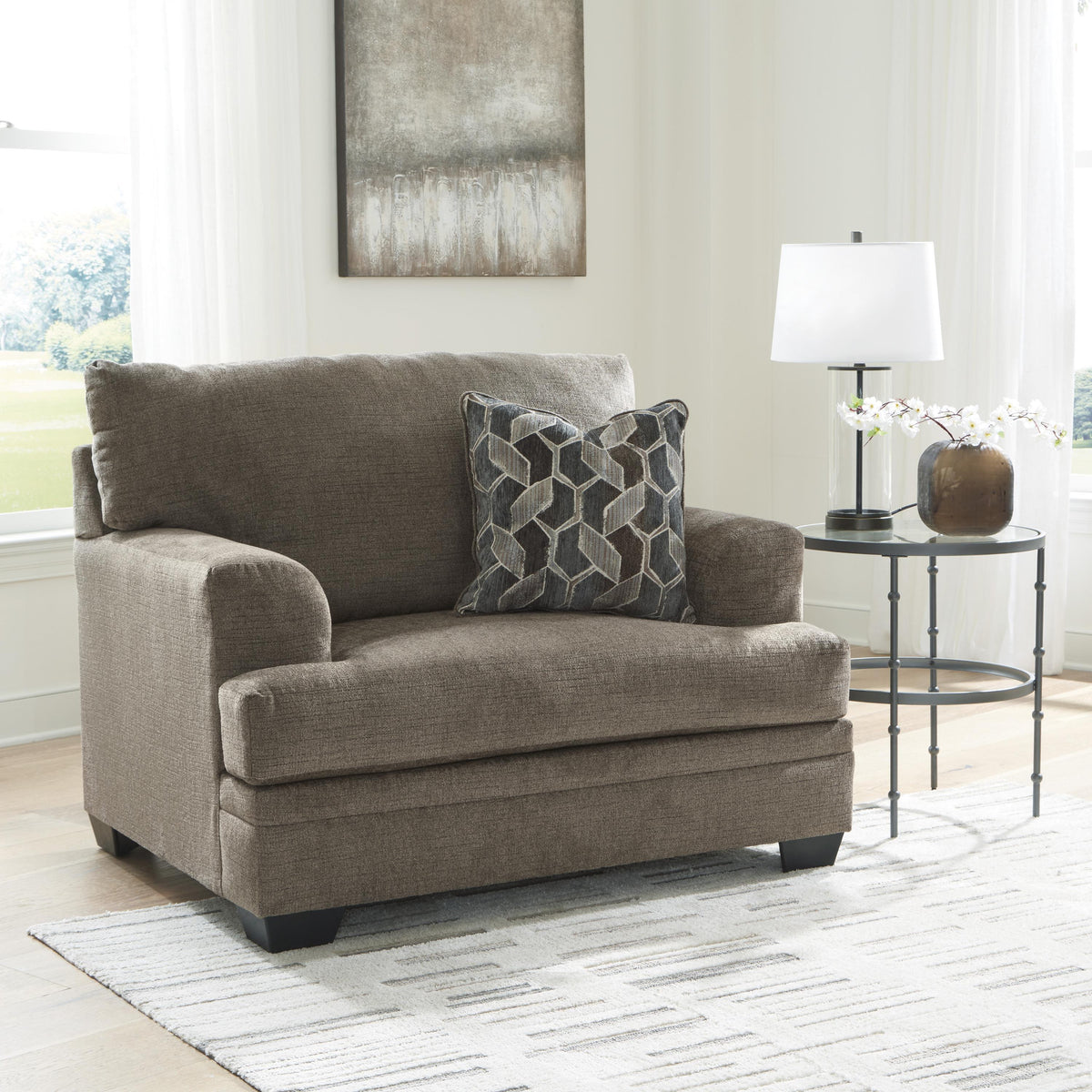 Signature Design by Ashley Stonemeade Stationary Fabric Chair with Ott